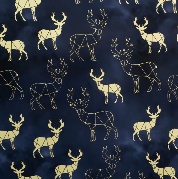 Gold & Navy Reindeer | Jumbo | Cubix Limited | Shipping Company ...